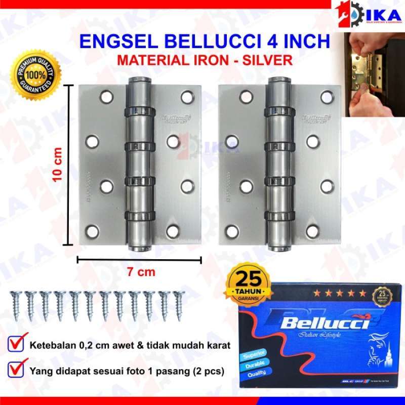 Promo Engsel Tebal 4 Asli Bellucci Kualitas Bagus Pintu Besi Kayu Jati ...