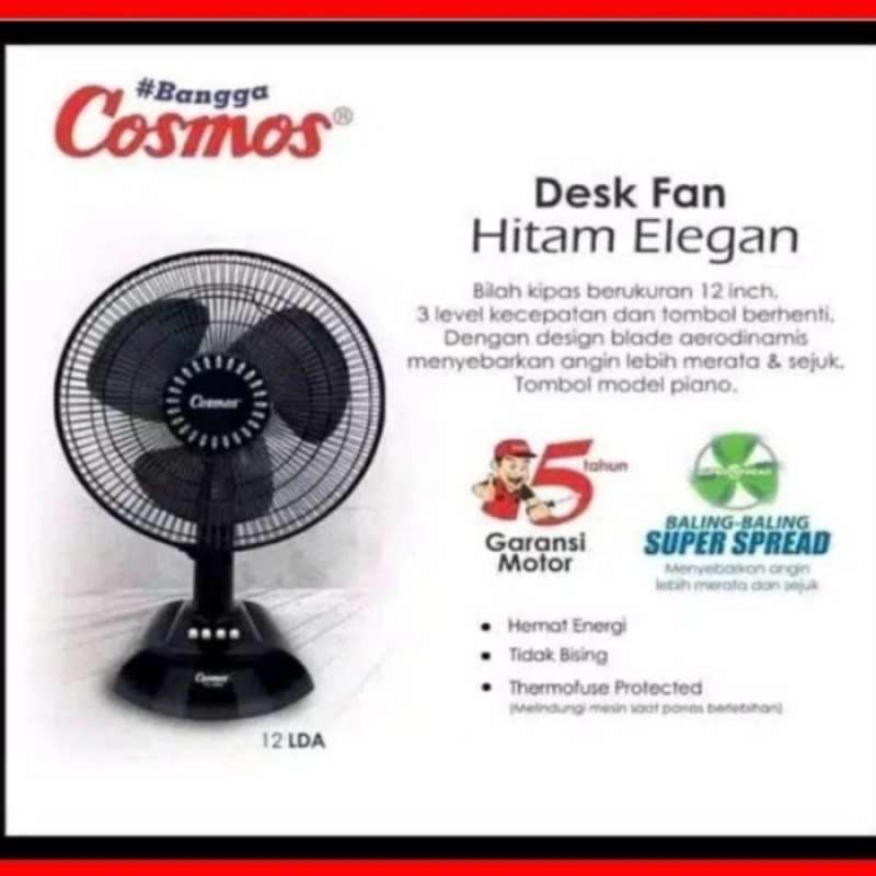 Promo Diskon Cosmos : 12lda Kipas Angin Meja Dan Dinding 12 Inch Twino ...