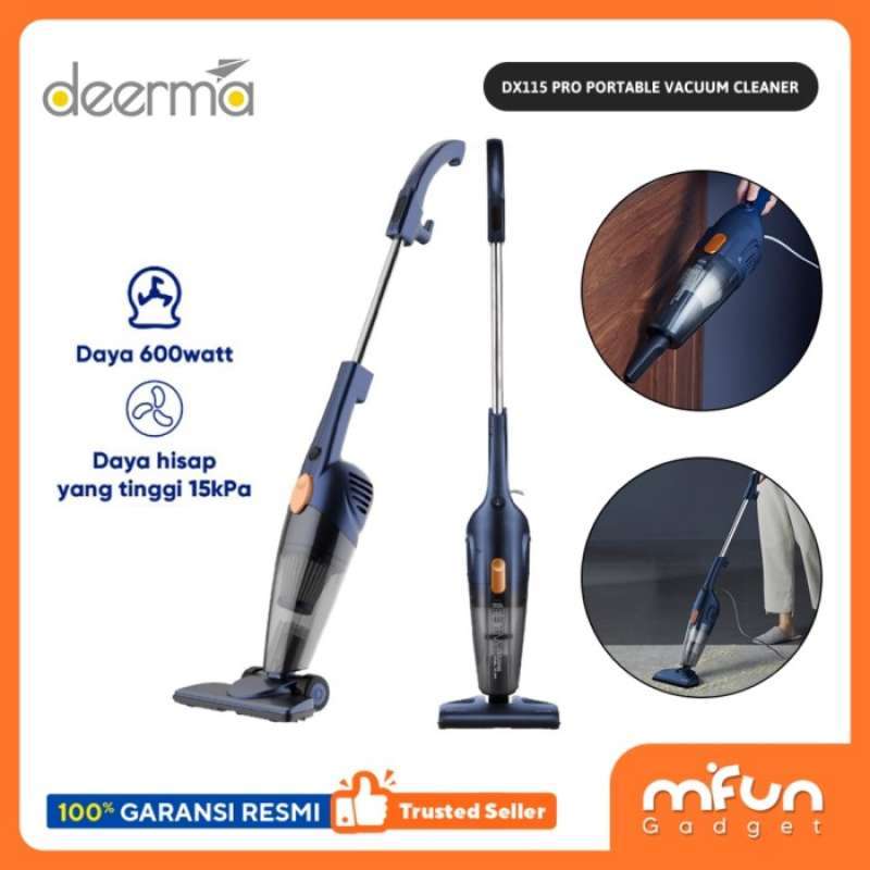 Jual Deerma Dx115c Portable 2in1 Silent Vacuum Cleaner Penyedot Debu Di ...