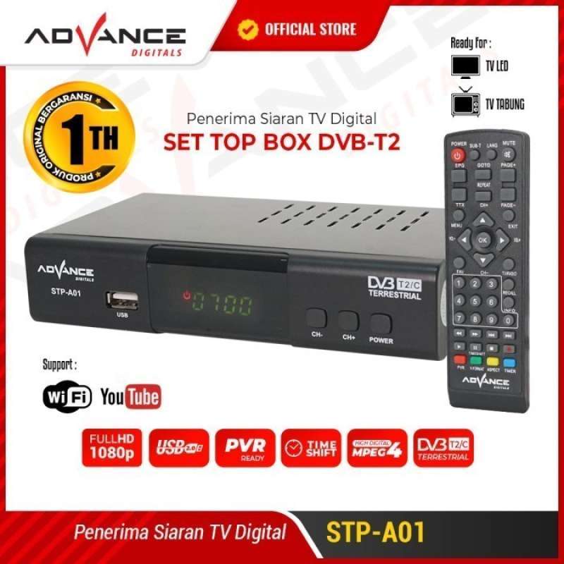Jual Advance Stp-a01 Setup Box Tv Digital Receiver Penerima Siaran Full ...