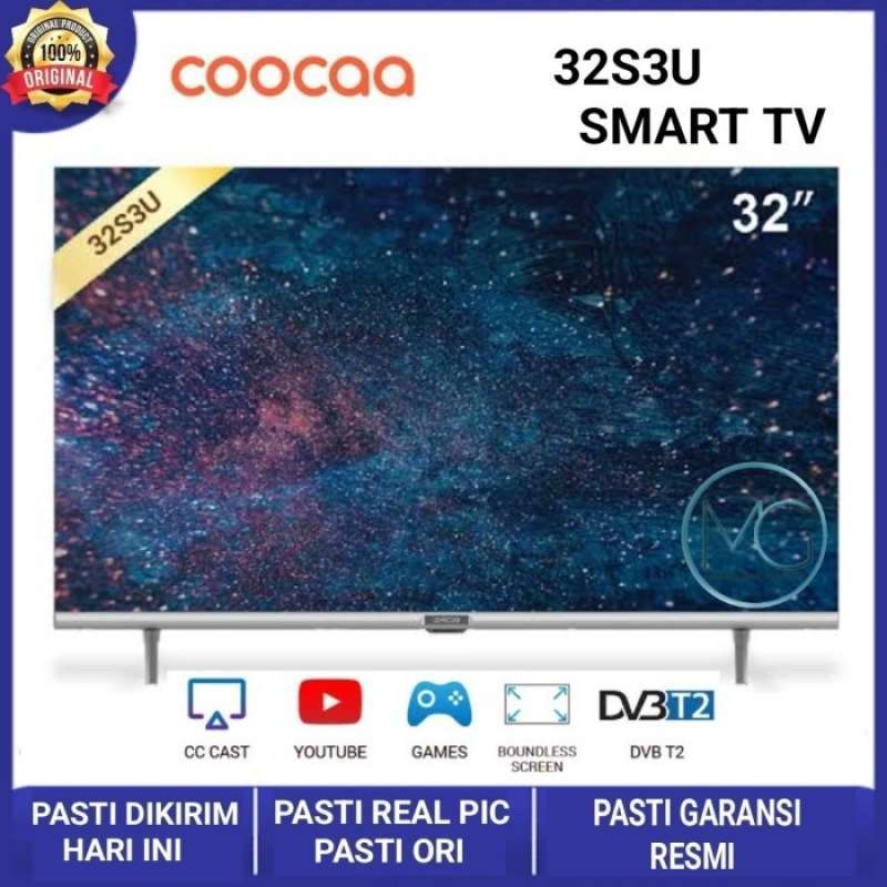 Jual Coocaa 32s3u Smart Led Tv 32 Inch Hd Digital Dvb Wifi Bezel Di Seller Jete Store ...