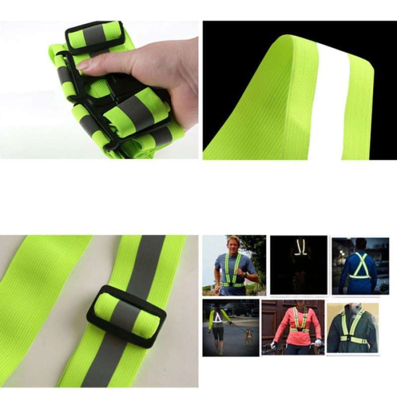 Jual Sabuk Keselamatan Reflective Vest Running Gear High Visibility Di ...