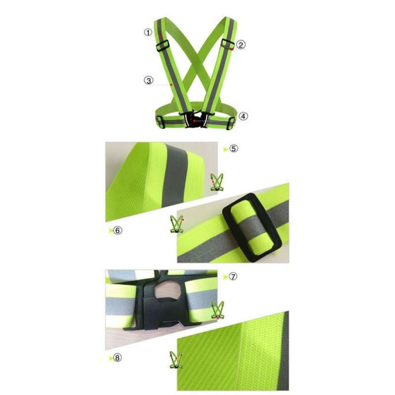 Jual Sabuk Keselamatan Reflective Vest Running Gear High Visibility Di ...