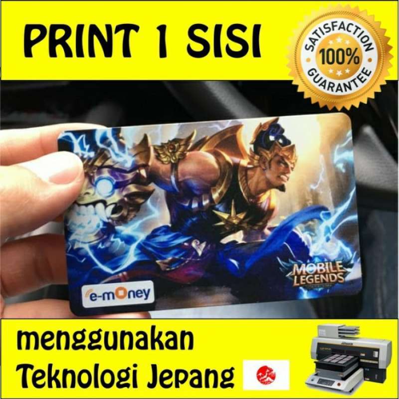 Jual Custom Kartu Emoney Etoll 1 Sisi E-money E-toll Card Uv Flatbed ...