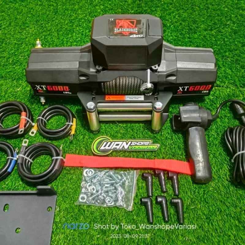 Jual Winch 6000lbs Black Horse 3 Ton 12v Sling Baja Di Seller Tombstone ...