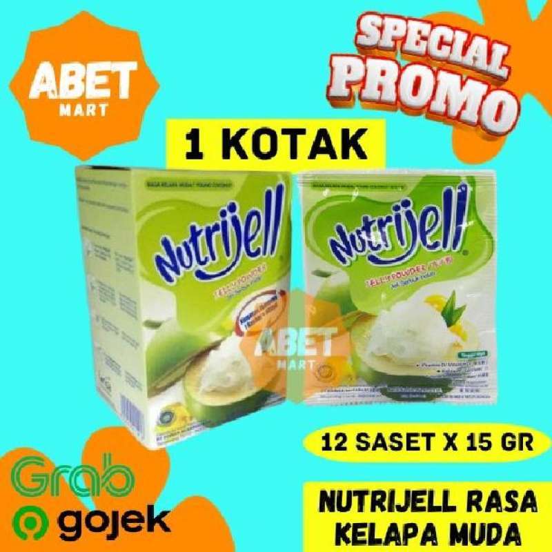 Jual Nutrijell Kelapa Muda 15 Gr 1 Box Isi 12 Pcs - Sachet Nutri Jell ...