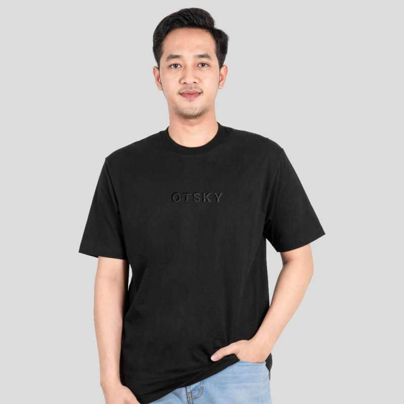 Jual Otsky Kaos Pria Font Otsky Bordir Cotton 24s - S Ft Otsky (fr3005 ...