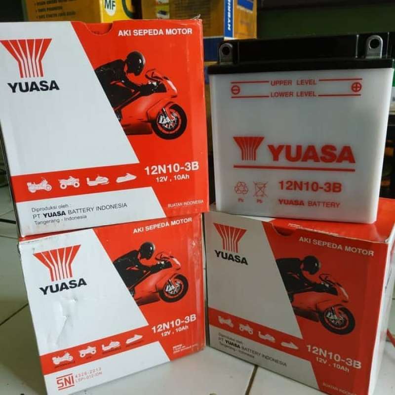 Promo Baru Aki Motor Yuasa 12n10-3b Viar,tossa,vespabinter, New Diskon ...