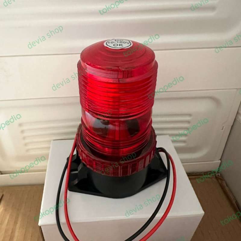 Promo Lampu Rotary Led Strobo Warning Light Kuning 9-80v - Merah Diskon ...