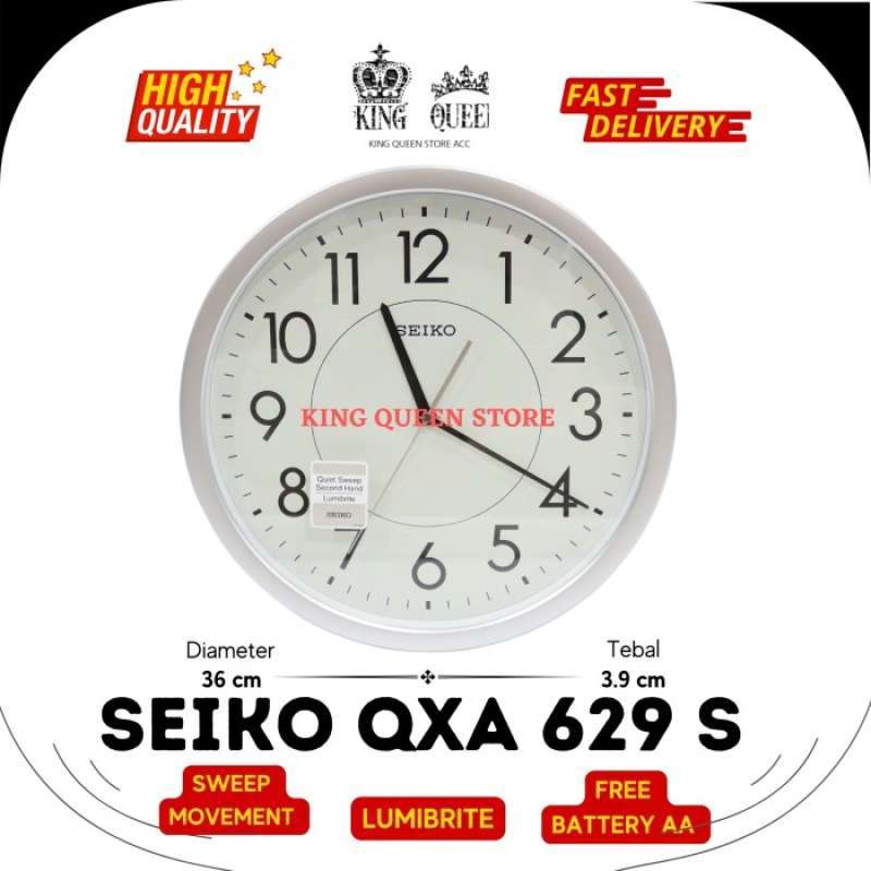 Promo Jam Dinding Seiko Qxa629s - Lumibrite Diskon 23% Di Seller ...