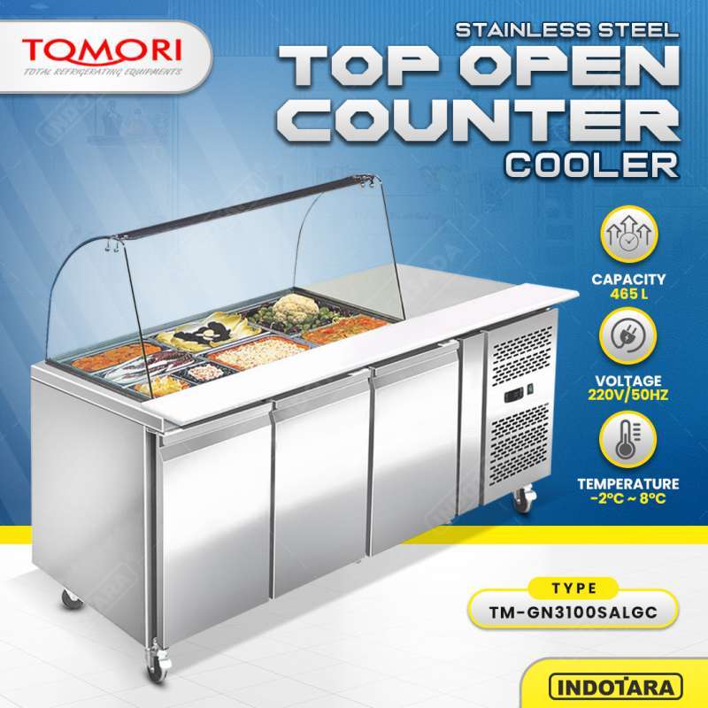 Jual Chest Top Open Refrigerator Tomori Tm-gn3100salgc Kapasitas 465 ...
