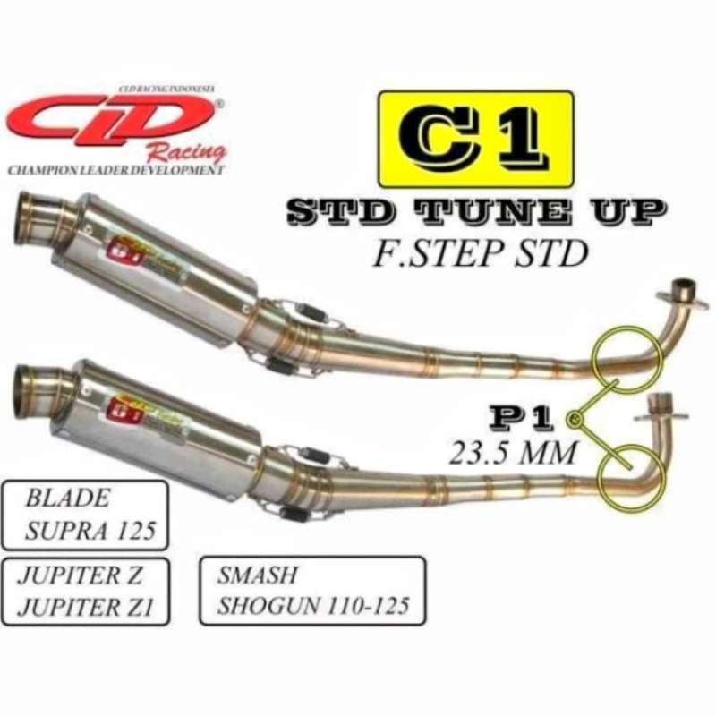 Promo Knalpot Cld Racing Type C1 Standar Tune Up Jupiter/smash/supra ...