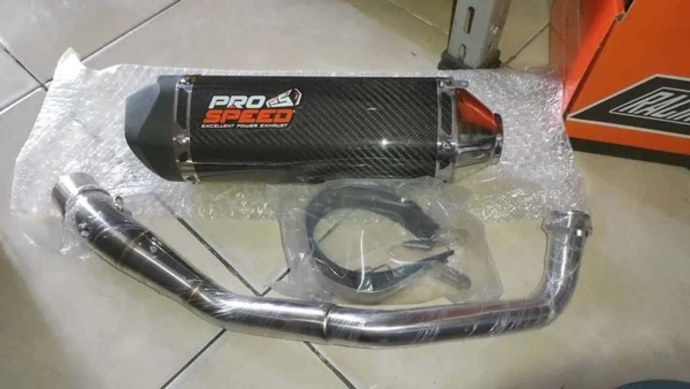 Promo Knalpot Prospeed Black Carbon Yamaha Aerox 155 Fullsystem Diskon ...