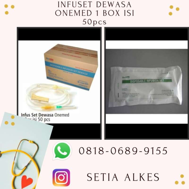 Promo Infuset Dewasa Onemed/infusion Set/set Infus/selang Infus/inpus ...