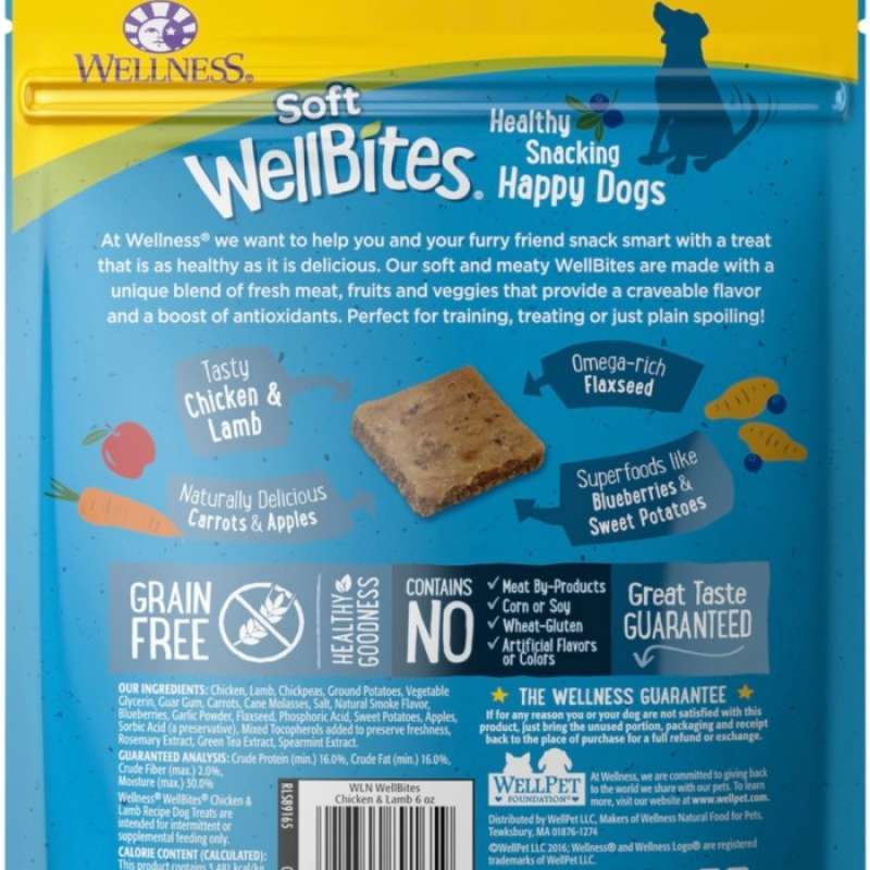 Promo Wellness Wellbites Chicken & Lamb - Chewy Healthy Dog Snack ...