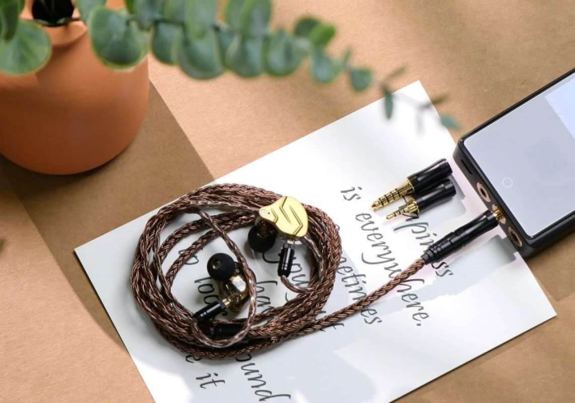 Jual Tripowin Amber 32awg Ofc Oxygen Free Cable Hifi Iem Cable With Interchangeable In Ear ...