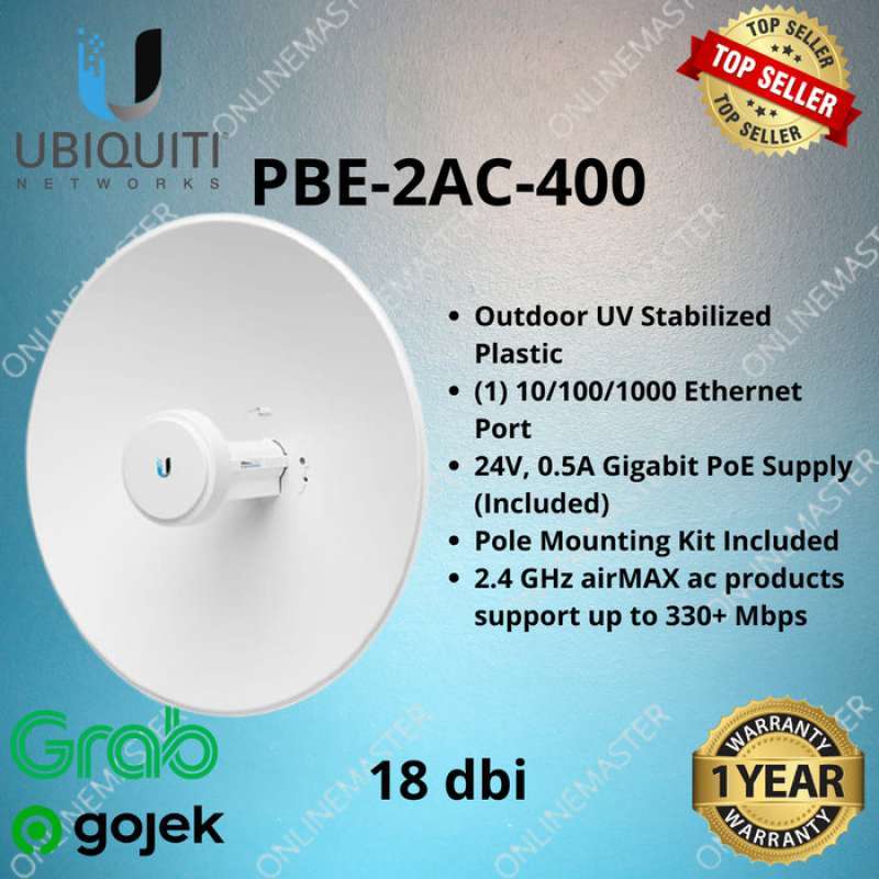 Promo Ubiquiti Powerbeam 2ghz Ac Pbe-2ac-400 Diskon 23% Di Seller Skala ...