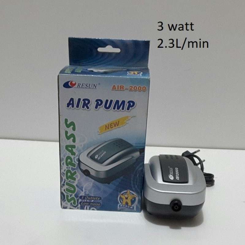 Jual Resun Air 2000 Air2000 Aerator 1 Lubang Pompa Udara Aquarium 3 ...