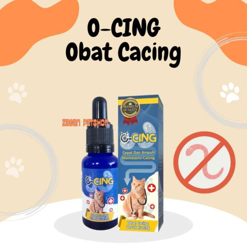 Jual O-cing Obat Cacing Untuk Kucing Cepat&uh 20ml | Obat Cacing Kucing ...