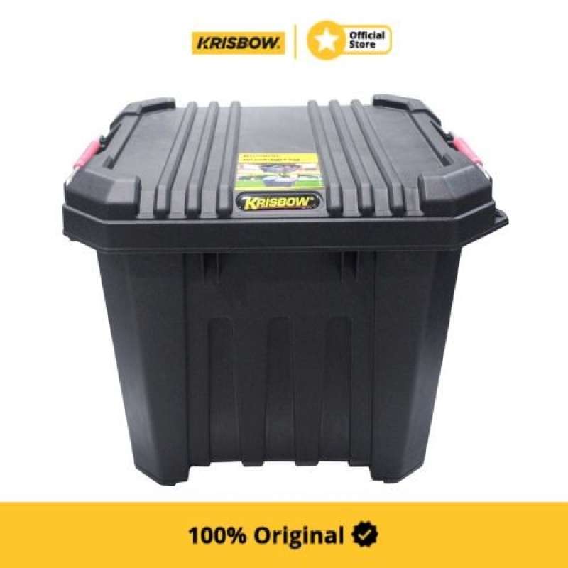 Promo Krisbow Container Box Kotak Penyimpanan 30 Ltr-hitam Lrcbb30 ...