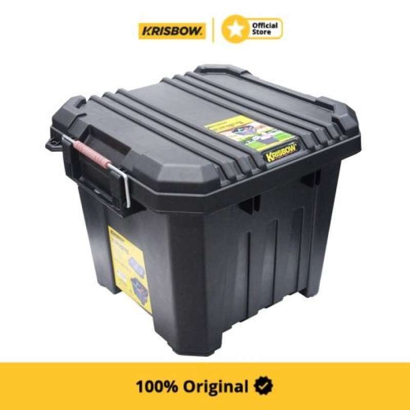 Promo Krisbow Container Box Kotak Penyimpanan 30 Ltr-hitam Lrcbb30 ...