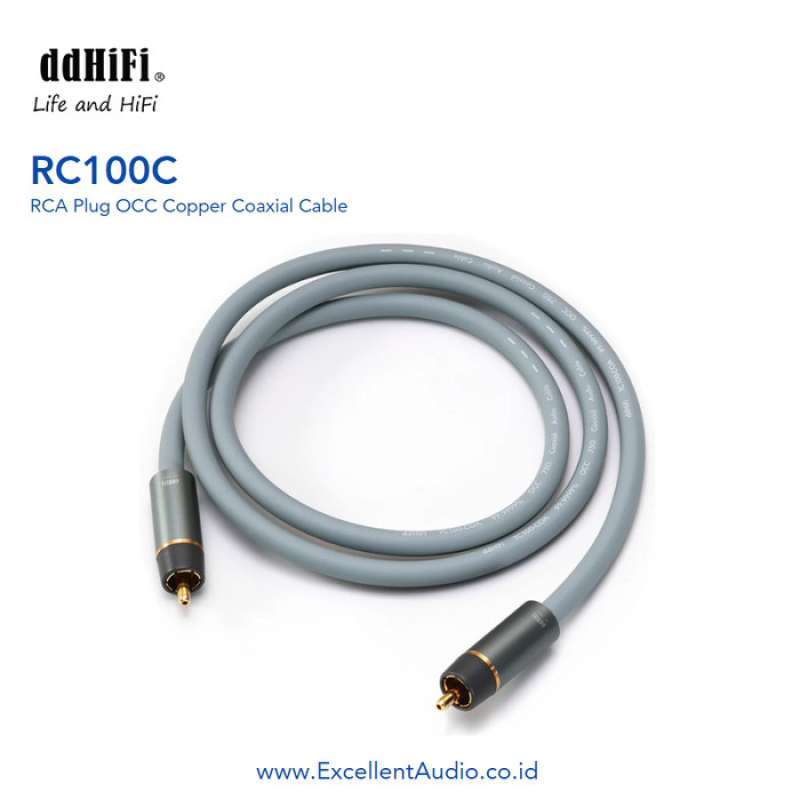 Promo Kabel Coaxial Dd Ddhifi Rc100c Rca Plug Occ Copper Coaxial Cable ...
