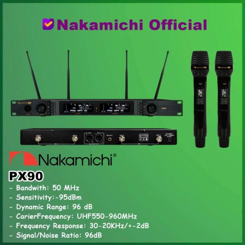 Promo Nakamichi Px90 Profesional True Diversity Wireless Microphone Px ...
