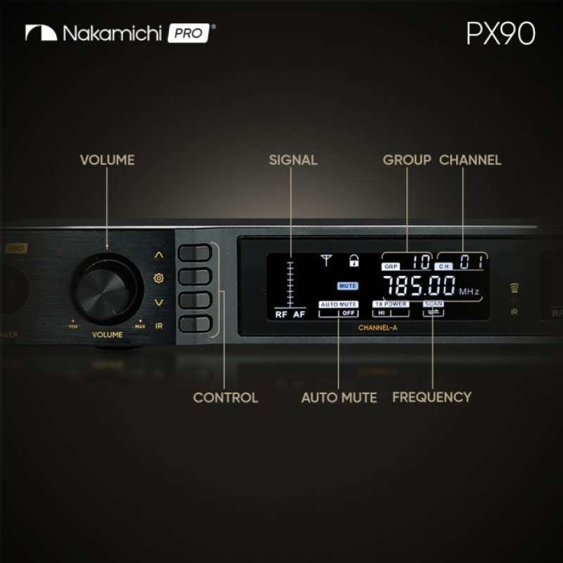 Promo Nakamichi Px90 Profesional True Diversity Wireless Microphone Px ...
