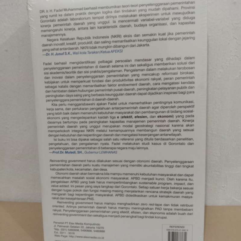 Promo Buku Original Reinventing Local Government.oleh Fadel Muhammad. Diskon 23% Di Seller ...