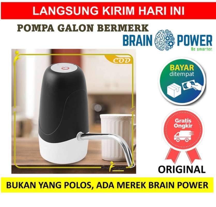 Jual Brain Power Pompa Galon Elektrik Electric Otomatis Dispenser Air ...