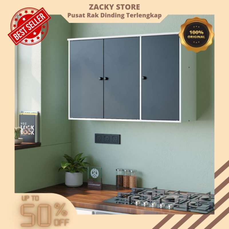 Jual Lemari Dapur Gantung Atas Minimalis 3 Pintu Tempel Dinding ...