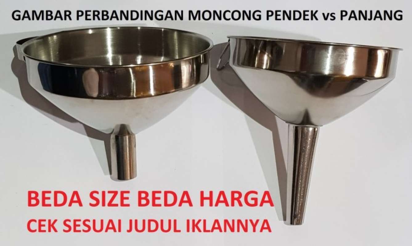 Jual Csl16 Corong Stainless Steel Besi Kuat Panjang Funnel Long 16cm Di Seller Belanja-id ...