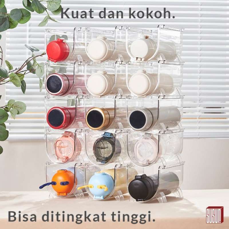 Jual Rak Organizer Botol Minuman / Termos Air Minum Susu Serbaguna ...