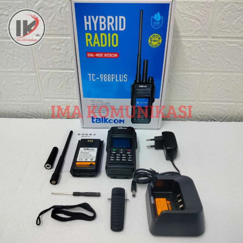 Jual Ht Poc Talkcom Tc-988plus Hybrid Radio Frequensi Vhf/uhf Di Seller ...