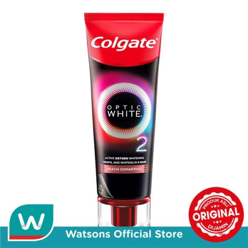 Jual Colgate Toothpaste Optic White O2 Peach Osmanthus 85g Di Seller ...