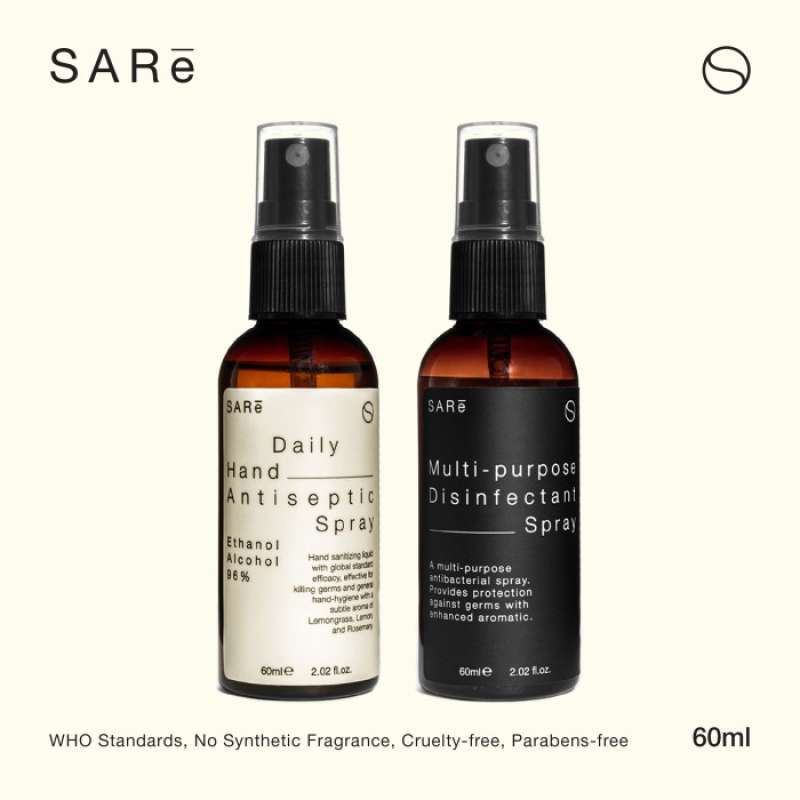 Jual Sare Daily Hand Antiseptic & Multipurpose Disinfectant Spray ...