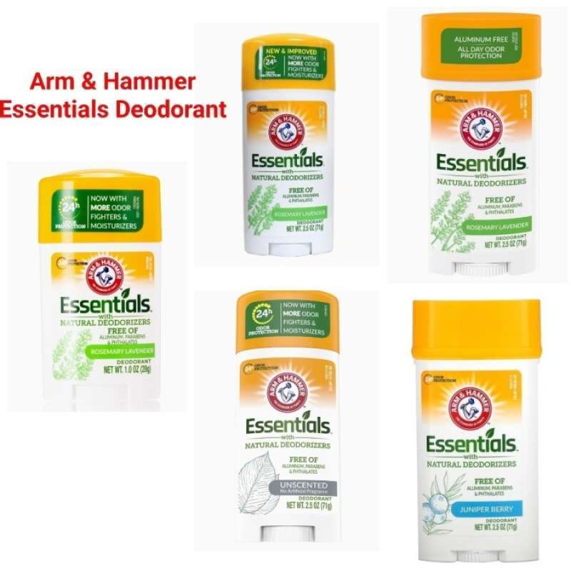 Jual Arm And Hammer Essentials Natural Deodorant Unscented71 Gram - 71 ...