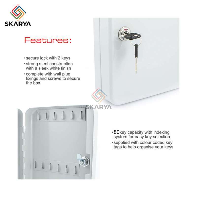 Promo Kotak Kunci Key Box Key Cabinet Box Holder 60 Key (baru) Terbaik ...