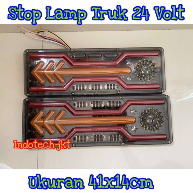 Promo Stop Lamp Truk Lampu Truk 24 Volt Model Lamborgini 41cm Diskon 27 ...