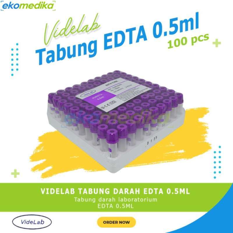 Promo Vacutainer Edta 0,5 Ml Tabung Darah Videlab Micro Tube Edta K3 0.5ml Diskon 23% Di Seller ...