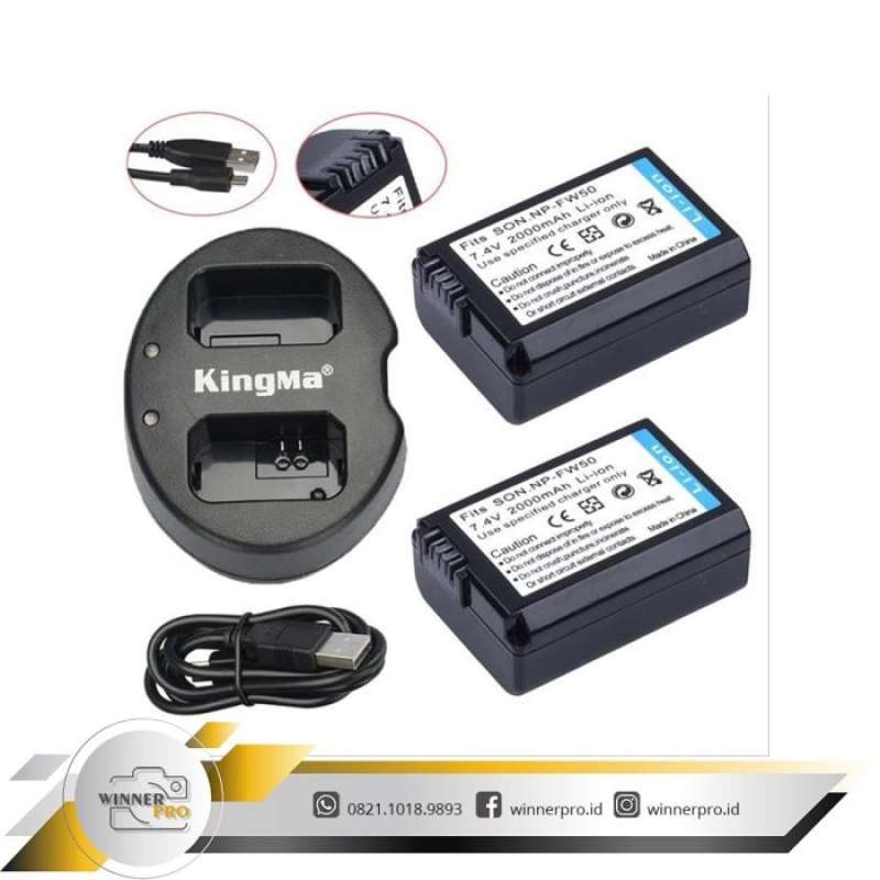 Promo Kingma Fw50 - Baterai Kingma Fw50 For Isi 2 Baterai Dan Charger Diskon 23% Di Seller ...