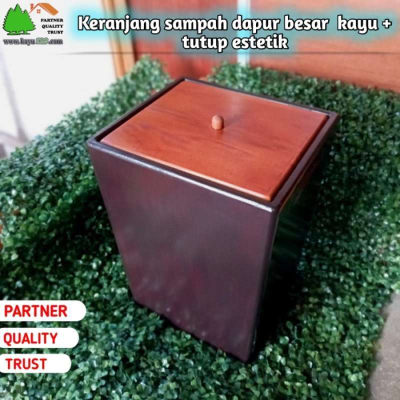 Promo Tempat Sampah - Kotak Sampah / Kayu Mahoni Diskon 23% Di Seller Asmaraka Store ...
