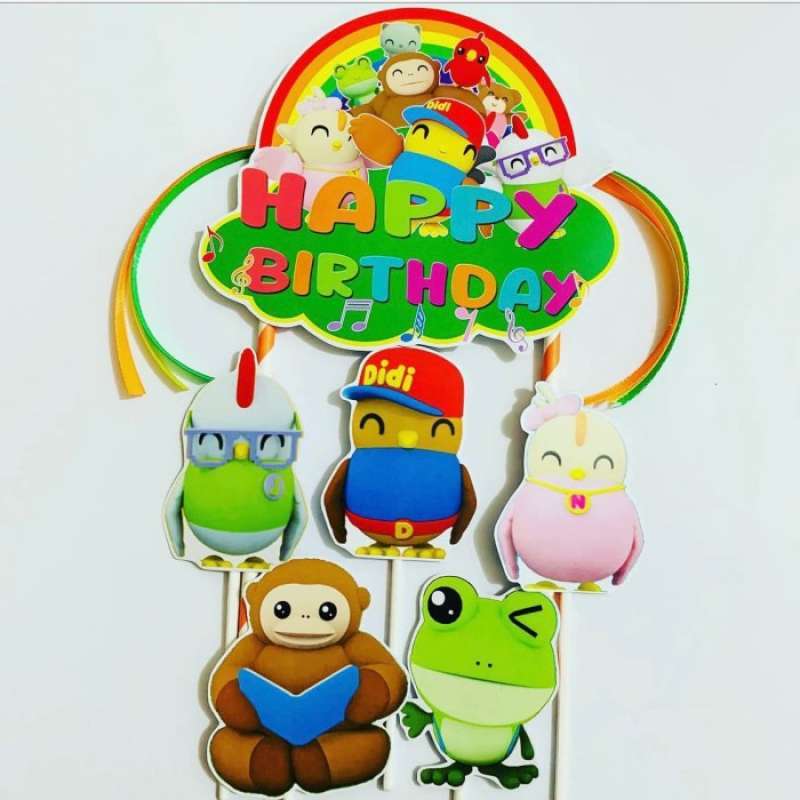 Jual Didi And Friends Topper Cake Birthday/hiasan Kue Ulang Tahun Di ...
