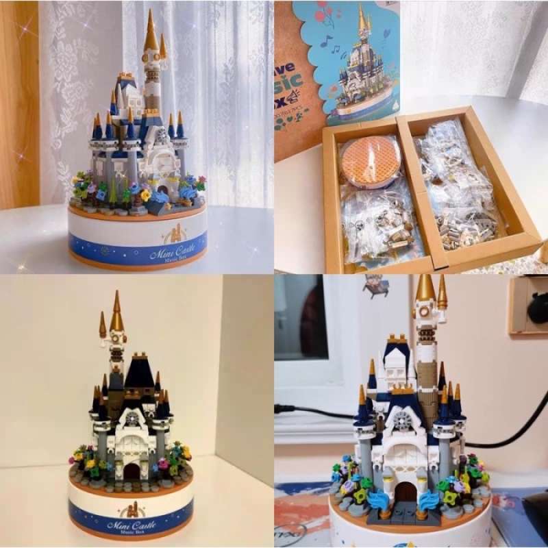 Jual Diy Lego Rotating Music Box Building Blocks Kotak Musik Di Seller ...