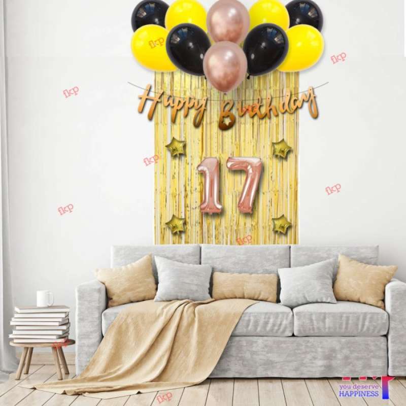 Jual Paket Dekorasi Ulang Tahun Simpel Unik/ Dekor Balon Simple Dewasa ...