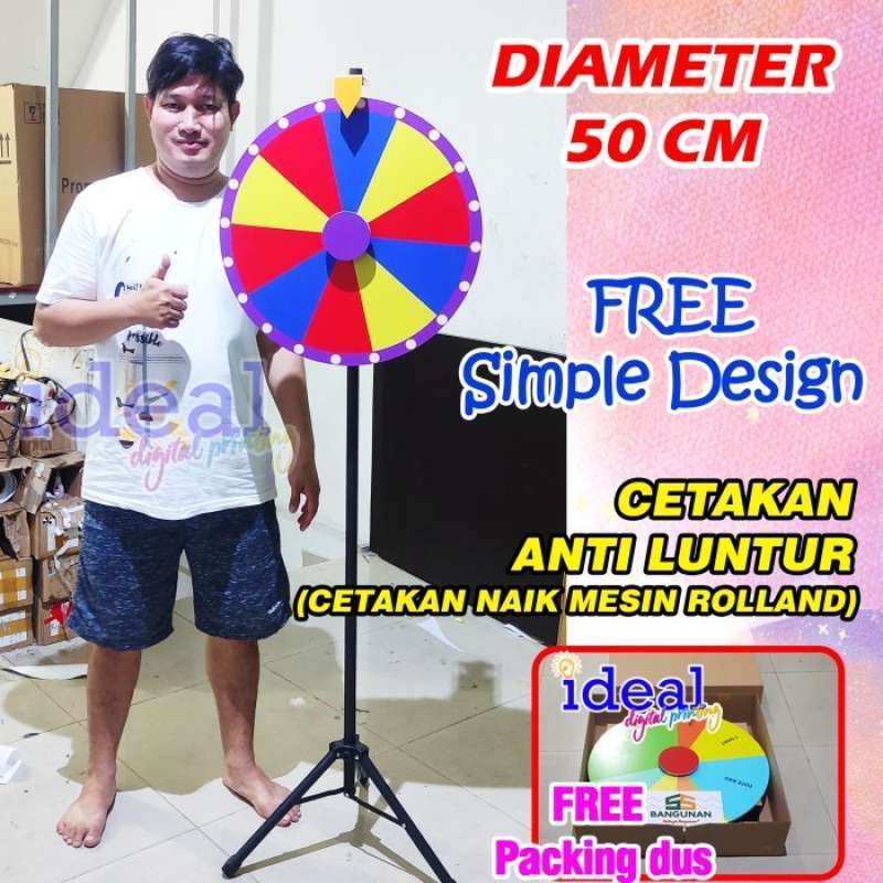Jual Roda Undian 50cm / Roda Keberuntungan / Wheel Of Fortune / Spin Of ...