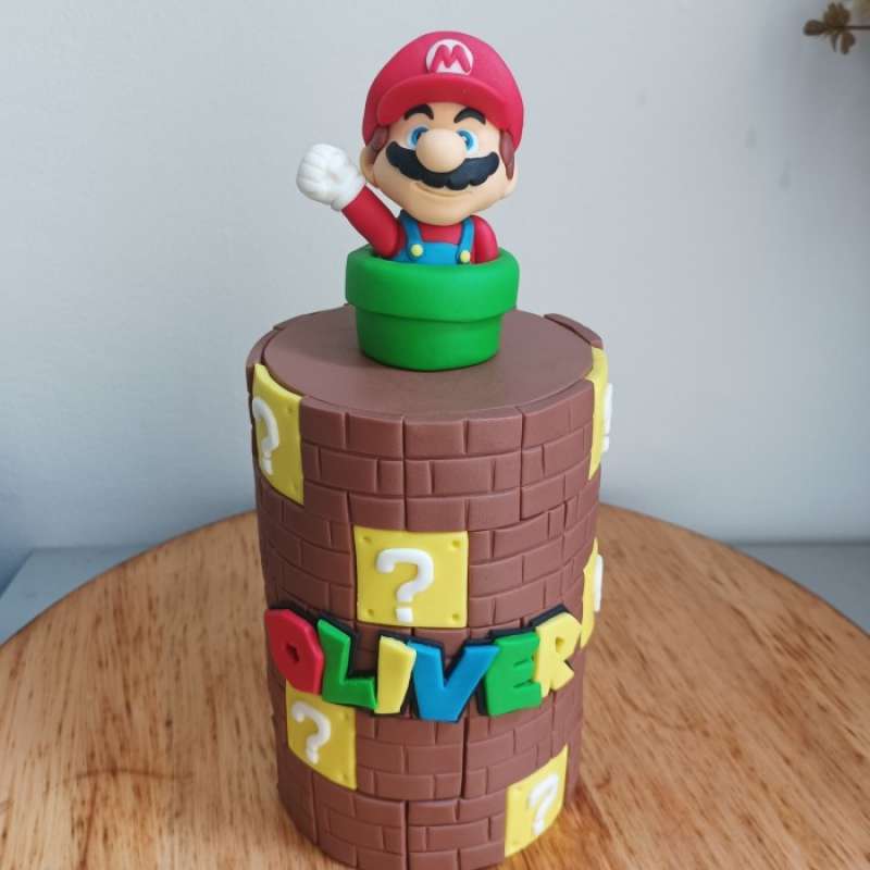 Jual Custom Mario Theme Dummy Cake Fondant Di Seller Aghanim ...