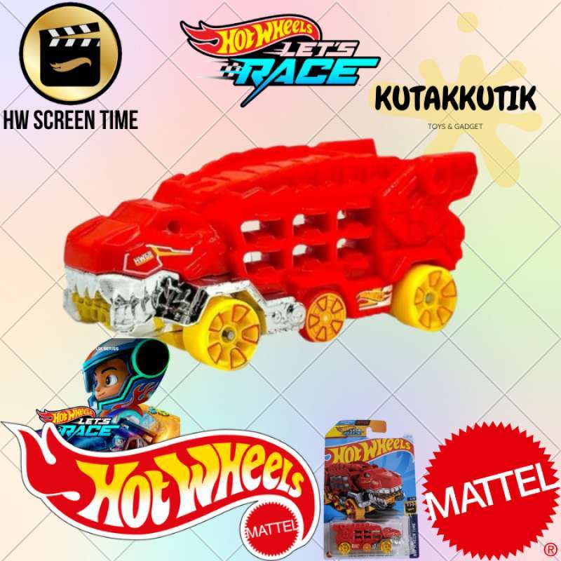 Jual Hotwheels Mobil Truk Hw Ultimate T-rex Transporter Lot H 2024 Merah Hw Screen Time Di ...