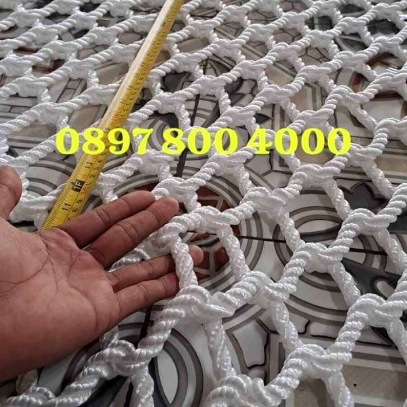 Jual Jaring Nilon Outbound Tambang Nylon 12 Mm 5cm - Lubang 10 Cm Di ...