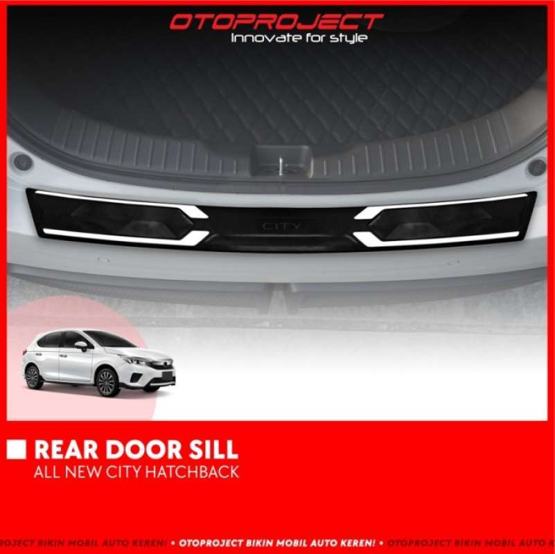 Promo Sillplate Belakang City Hatchback Rear Door Sill Hitam Diskon 23% ...